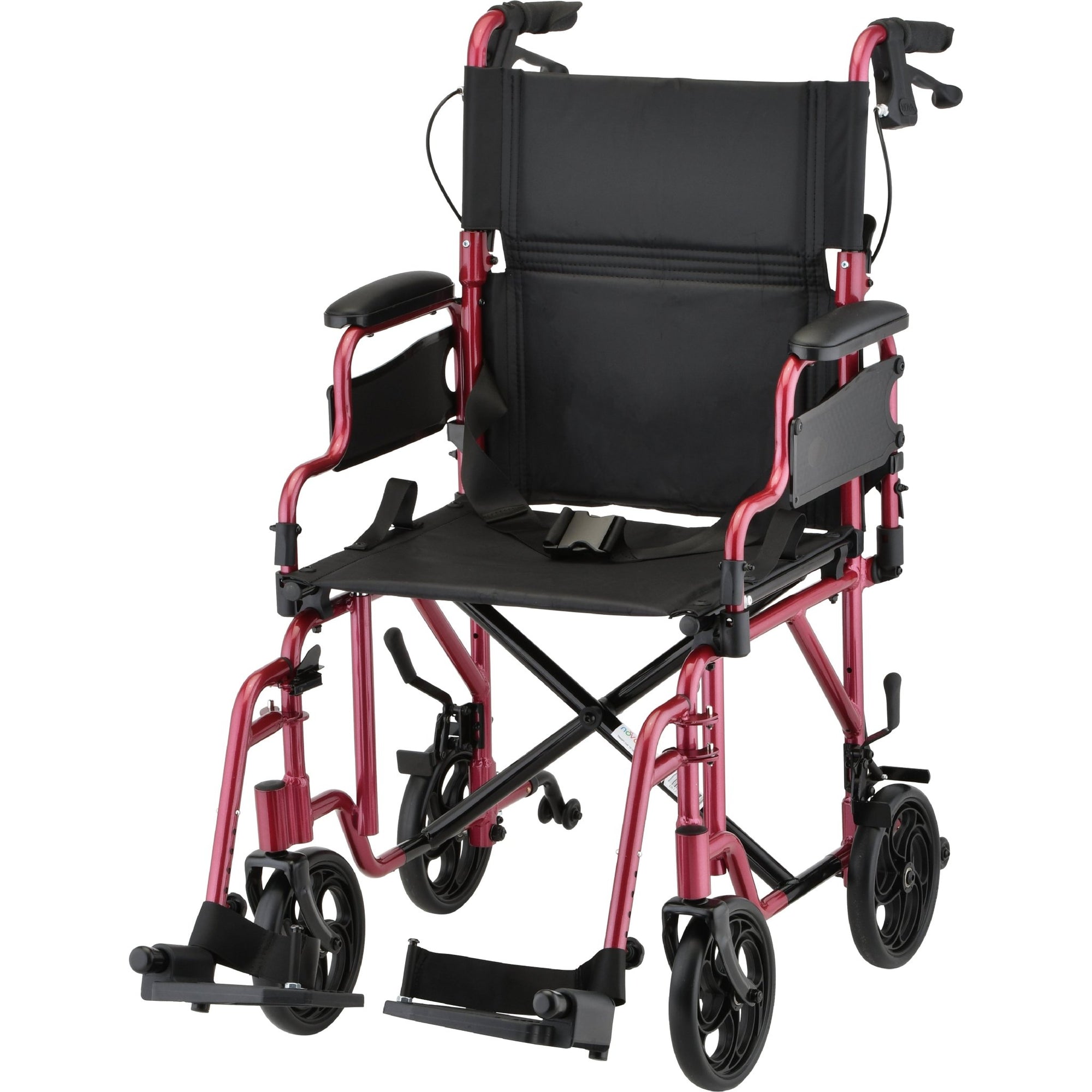 Nova Lightweight Transport Chair Flip Up Arms and Anti-Tippers ...